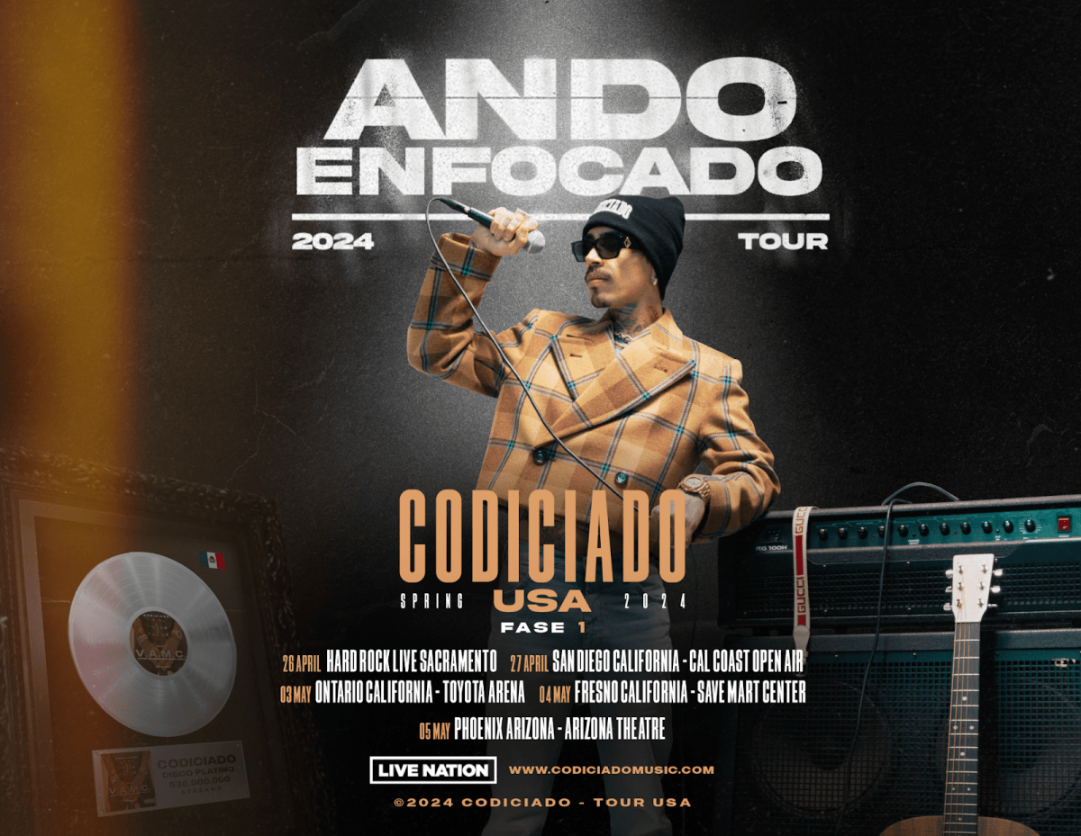 CODICIADO Y SU TOUR “ANDO ENFOCADO” ¡LLEGA A ESTADOS UNIDOS ...